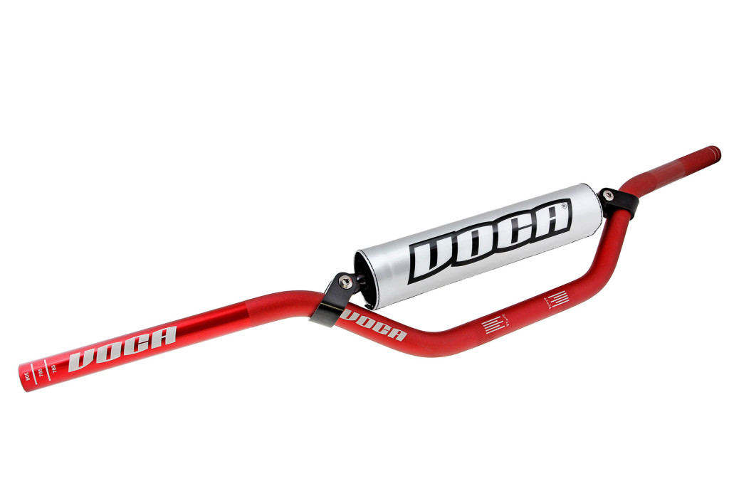 Handlebar VOCA Cross 22.2mm Red with protector - VocaRacing
